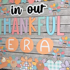 Thanksgiving Bulletin Board or Classroom Door Decor Kit | Printable ...