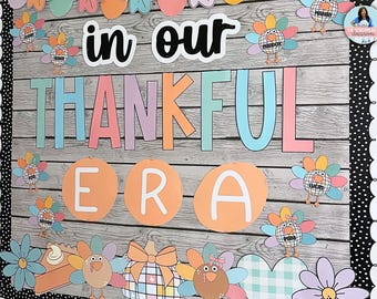 Thankful Pups - Fall - Thanksgiving - November Bulletin Board Kit - Etsy