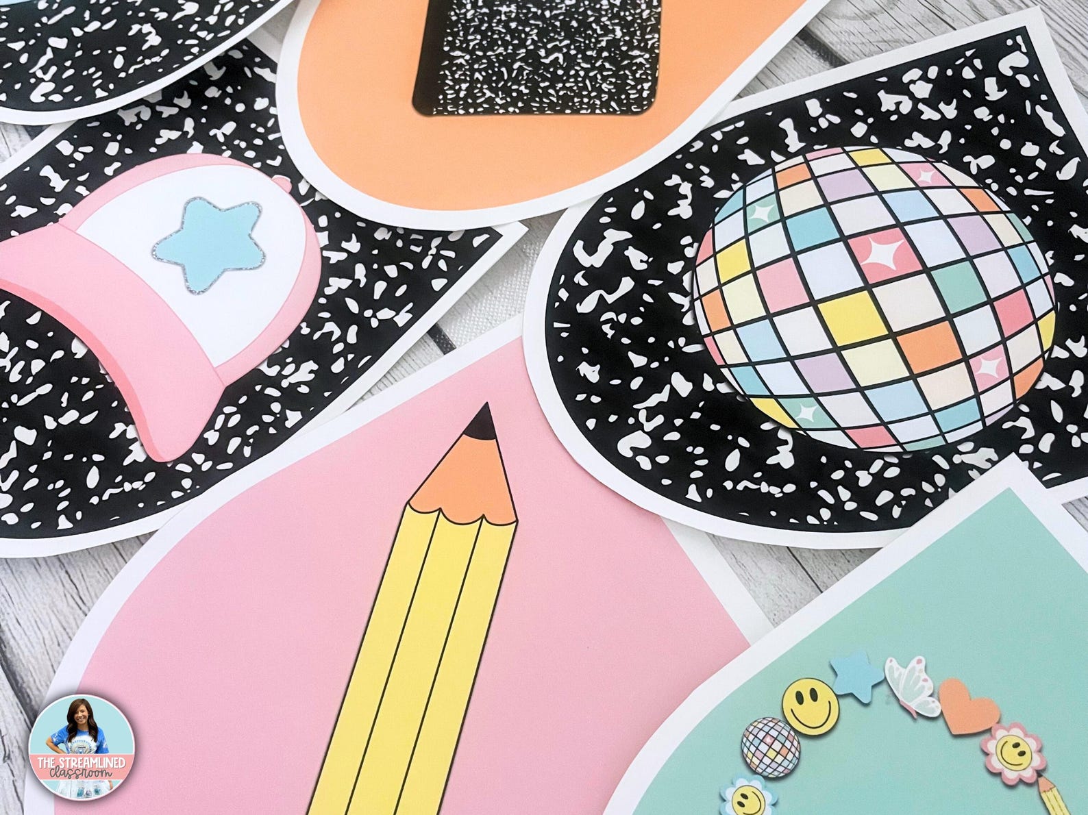 Composition Notebook Welcome Banner for Classroom - Editable Pennants ...