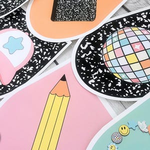 Composition Notebook Welcome Banner for Classroom - Editable Pennants ...