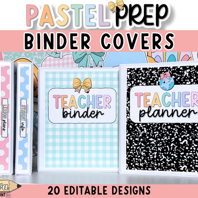 Cute Binder Covers Classroom - Etsy