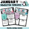 December Newsletter Template Weekly or Monthly Editable Classroom ...