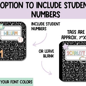 Locker Tags or Cubby Tags - Editable Classroom Name Labels for Students ...