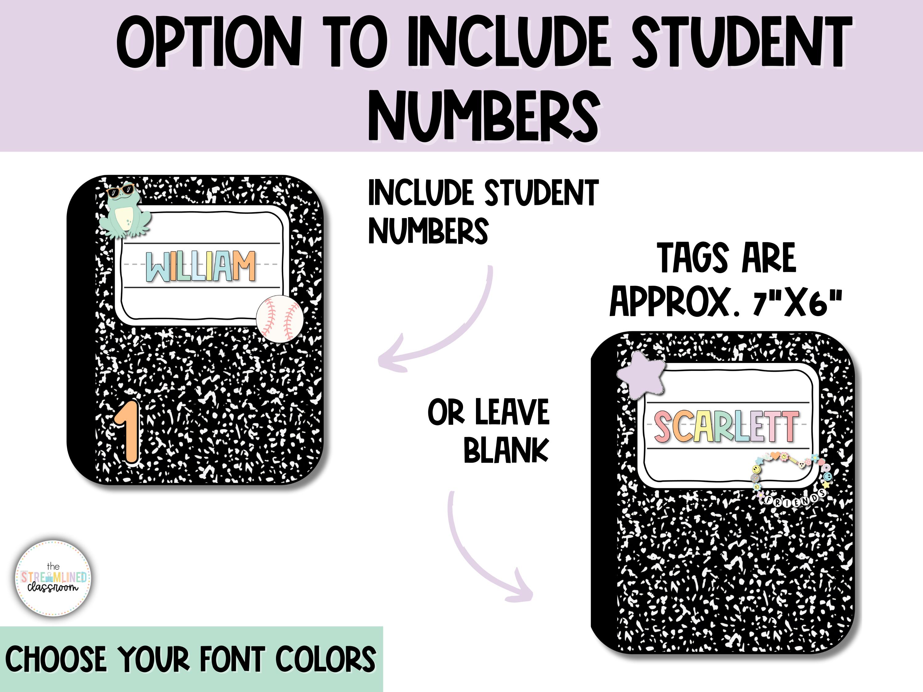 Locker Tags or Cubby Tags - Editable Classroom Name Labels for Students ...