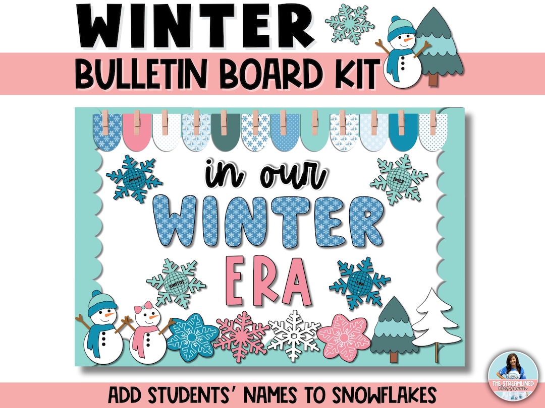 Winter Bulletin Board Kit or Classroom Door Decoration Idea for ...