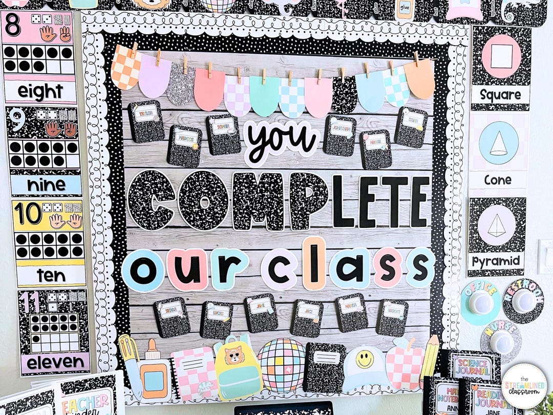 Welcome Back to School Bulletin Board or Classroom Door Decor Kit ...