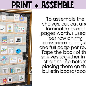 Motivational Quotes Bulletin Board Kit or Classroom Door - Editable ...