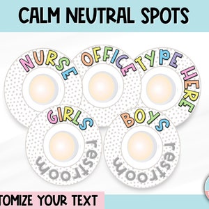 Push Light Classroom Hall Pass System - Editable School Pass Signs ...