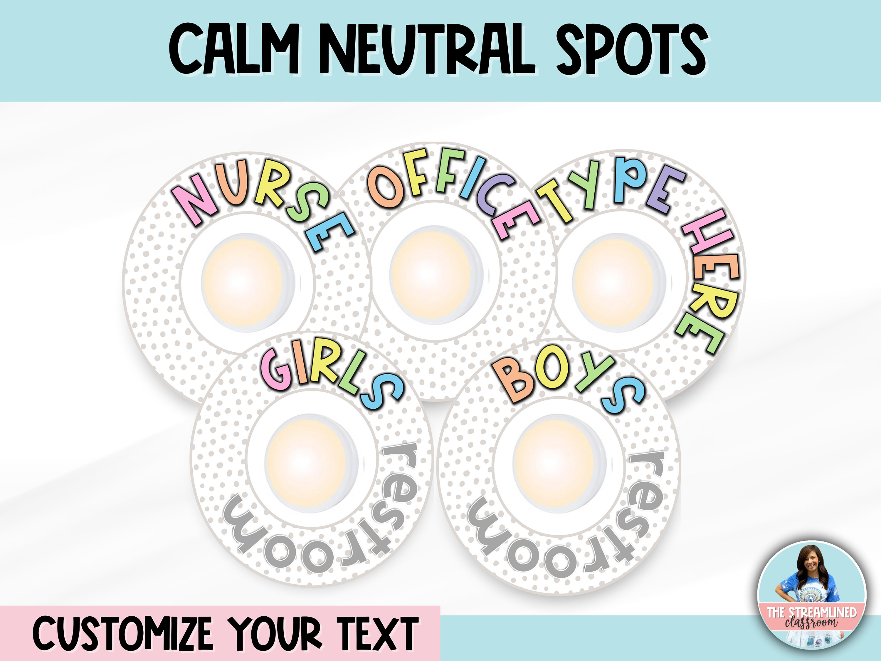 Push Light Classroom Hall Pass System - Editable School Pass Signs ...