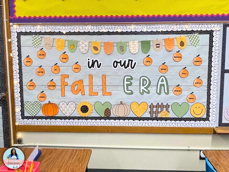 Fall Bulletin Board or Classroom Door Decor Bundle - Printable Fall or ...