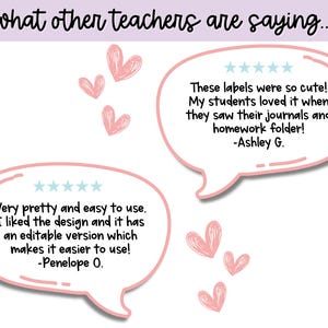 Half Sheet Label Subject Covers for Journals or Folders - Editable ...