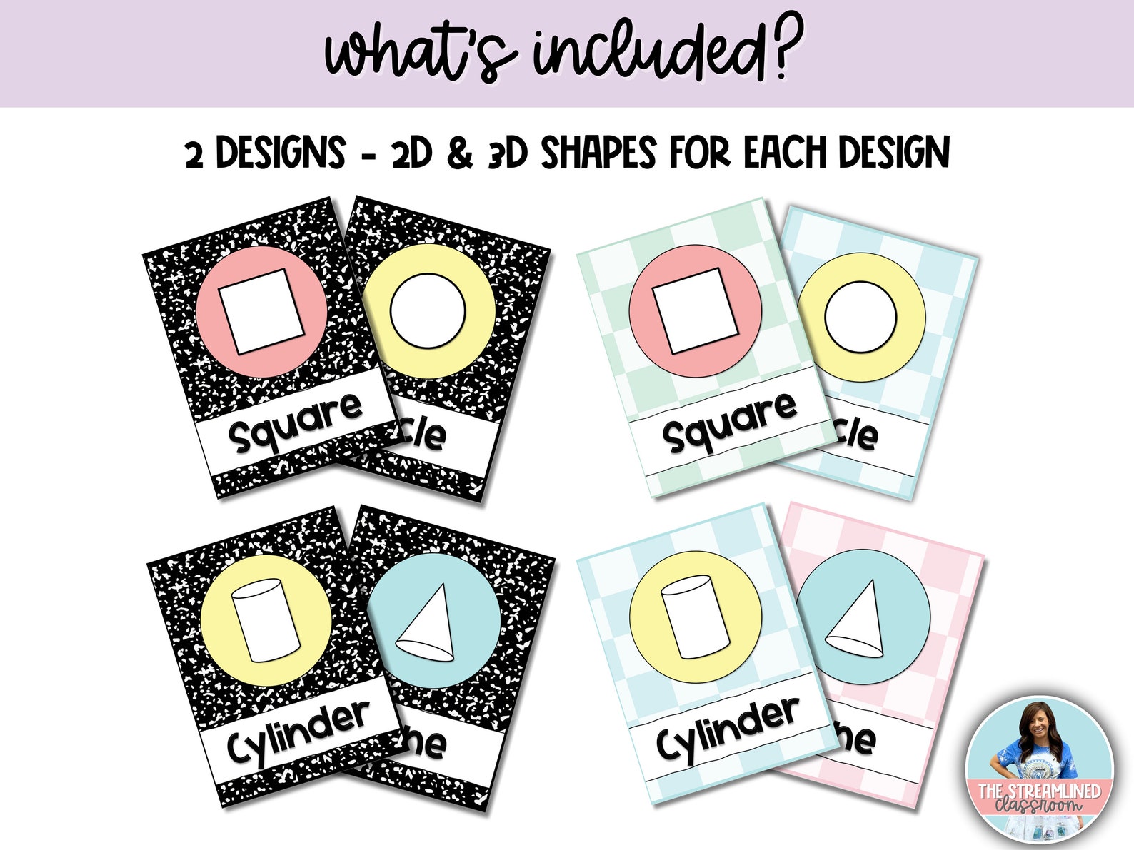 Shape Posters for Classroom Editable Printable Posters 2D and 3D Shapes ...