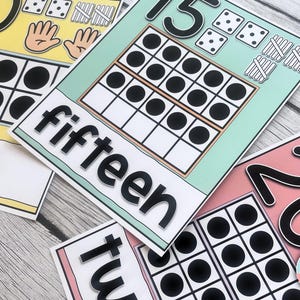 Composition Notebook Themed Number Posters for Classroom - Number ...