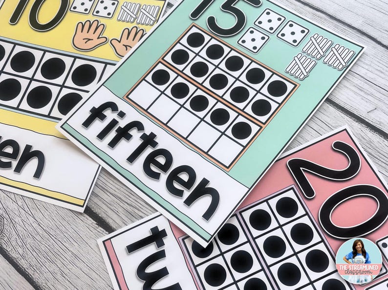 Composition Notebook Themed Number Posters for Classroom - Number ...