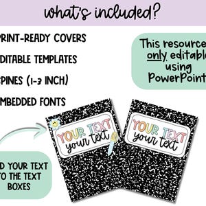 Binder Covers and Spines - Editable Binder Covers for Teachers or ...