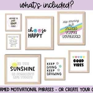 Motivational Quotes Bulletin Board Kit or Classroom Door - Editable ...