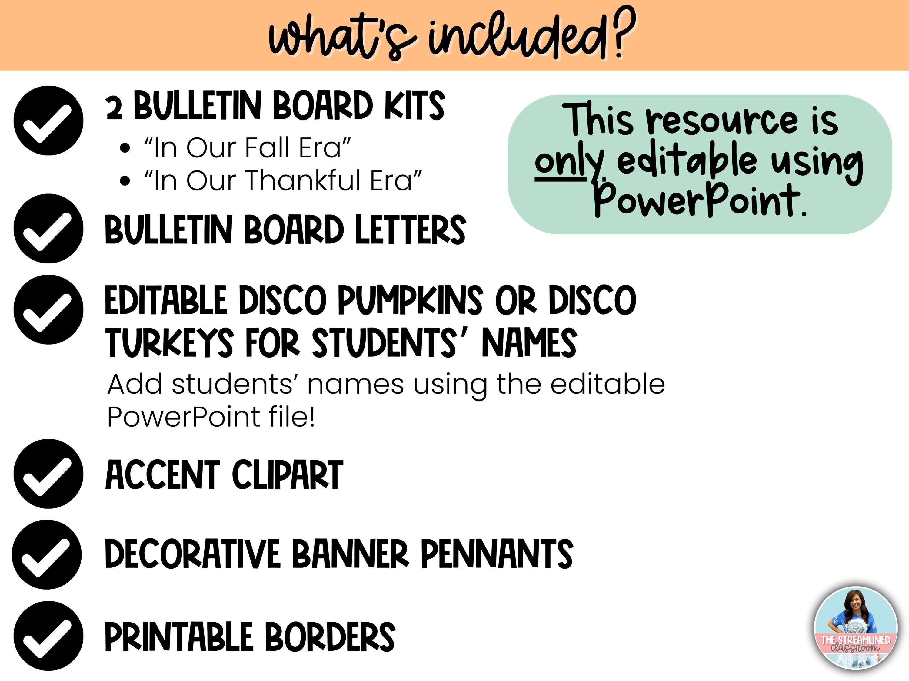 Fall Bulletin Board or Classroom Door Decor Bundle - Printable Fall or ...