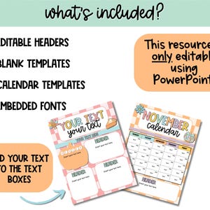 November Newsletter Template Monthly or Weekly Editable Classroom ...