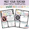 Composition Notebook Meet the Teacher Templates Editable Meet Your ...