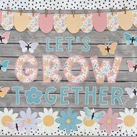 Spring Bulletin Board Ideas | Retro Spring Bulletin Board | Pastel ...