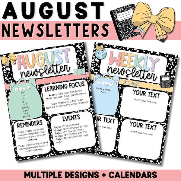 Newsletter Template - Etsy