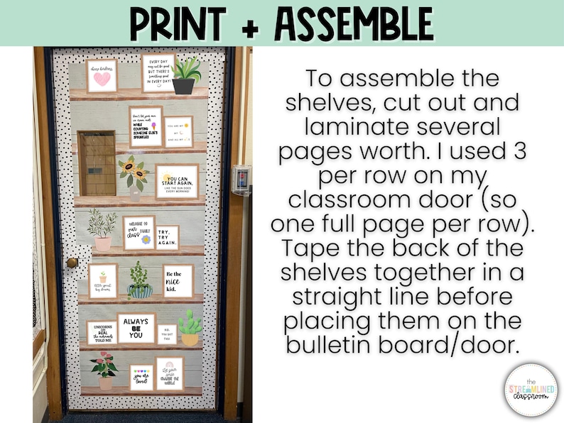 Motivational Quotes Bulletin Board Bundle - Seasonal Classroom Door ...