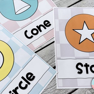 Shape Posters for Classroom - Editable Printable Posters - 2D and 3D ...