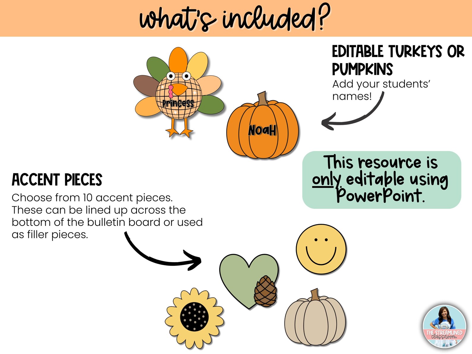 Thanksgiving Bulletin Board or Classroom Door Decor Kit - Cute ...
