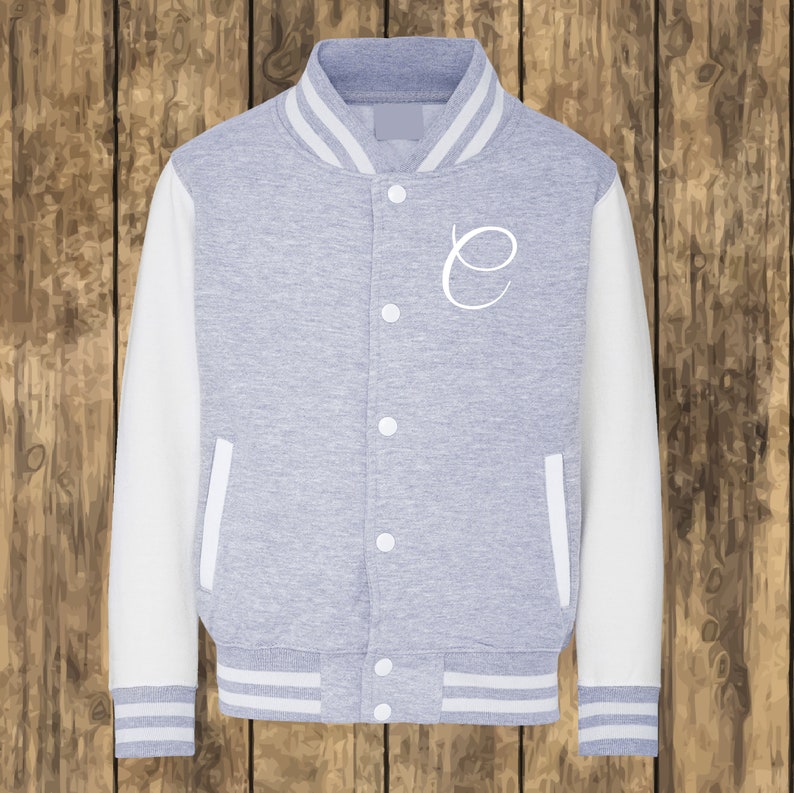 Personalised Kids Varsity Jacket Boys Girls Name Initial Varsity - Etsy UK