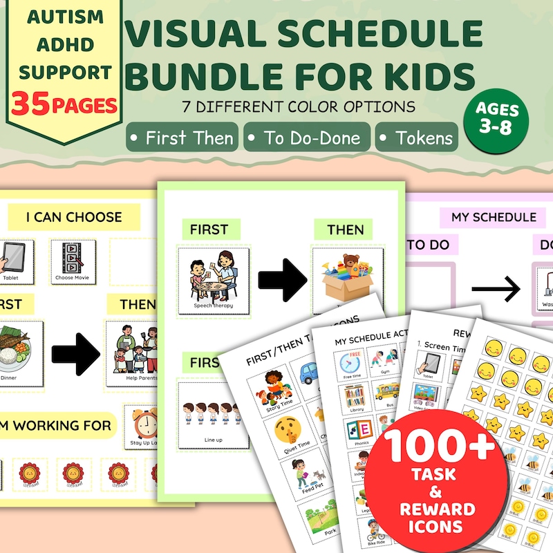 Visual Schedule to Do Done - Etsy