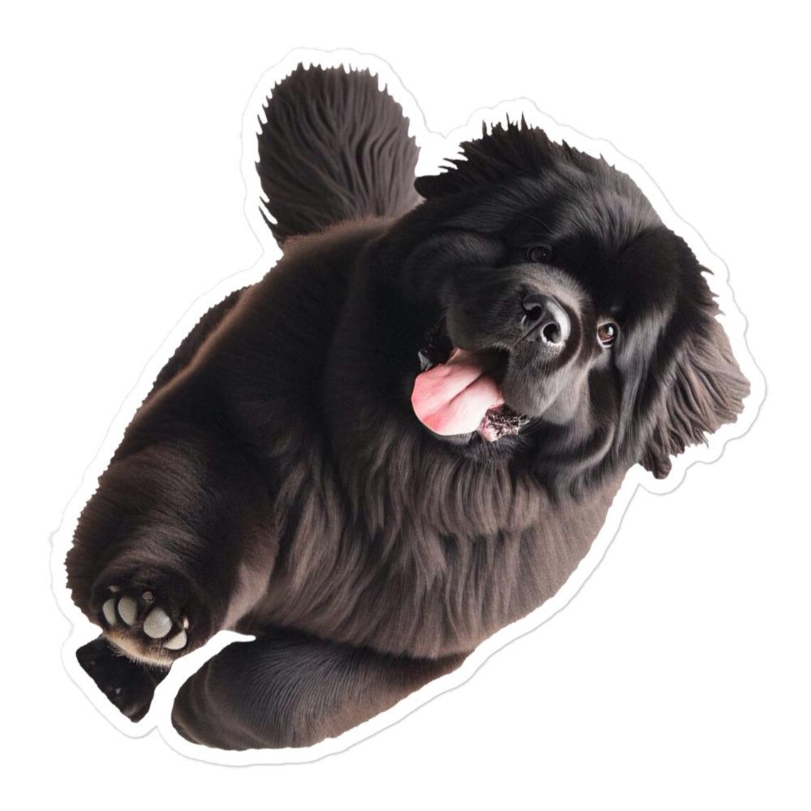 Newfoundland Sticker, Newfie Dog Water Bottle Sticker, Laptop Sticker ...