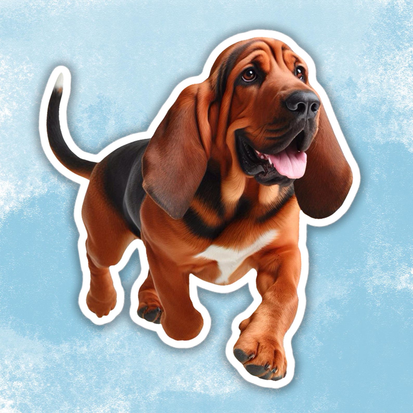 Bloodhound Sticker, Dog Water Bottle Sticker, Laptop Sticker - Etsy
