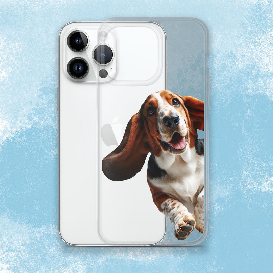 Basset Hound Clear Case for Iphone, Cute Dog iPhone Case - Etsy