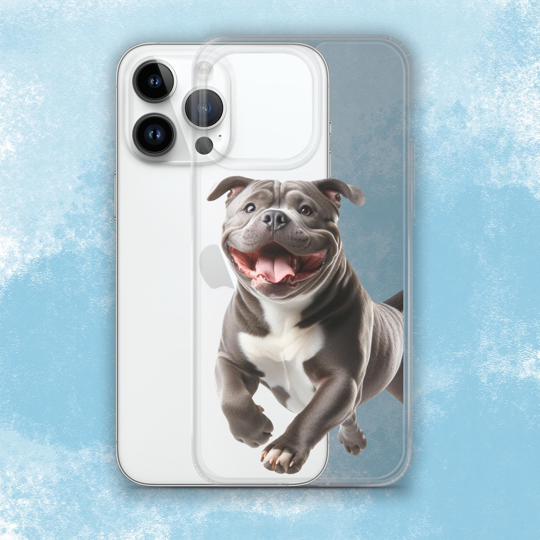 Cute American Bully Clear Case for Iphone, Dog iPhone Case - Etsy