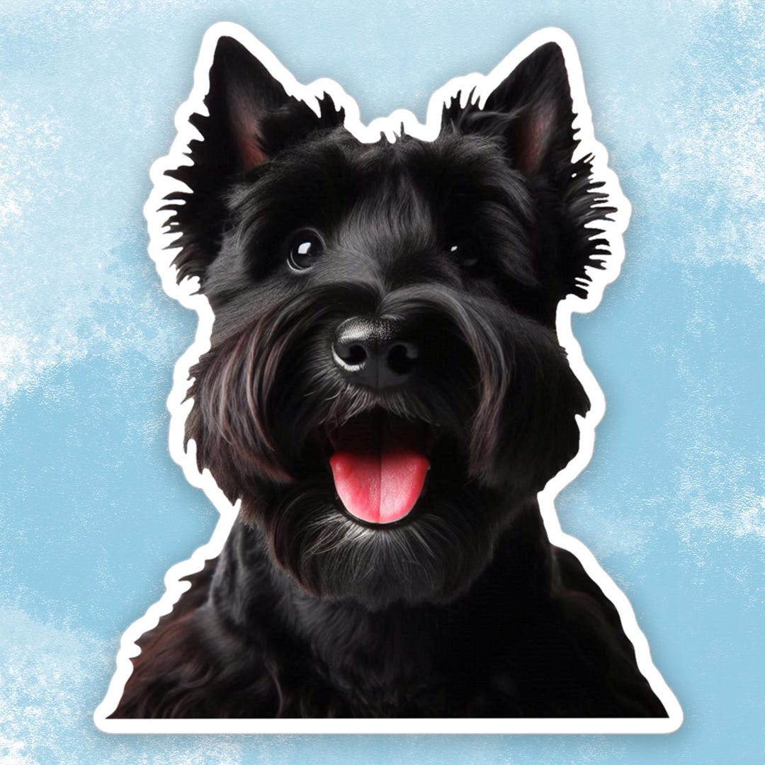 Scottie Dog Sticker, Scottish Terrier Sticker, Cute Dog Water Bottle ...
