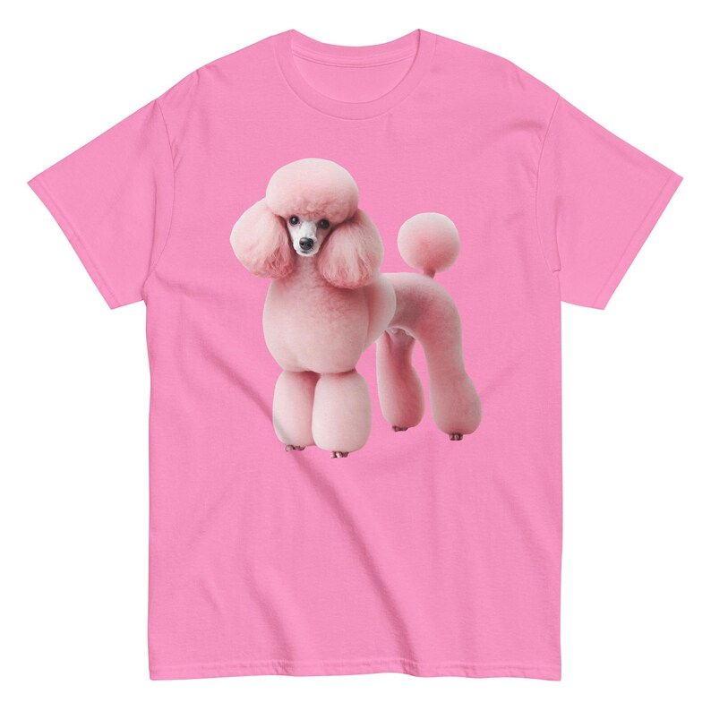 Unisex Pink Poodle Shirt, Coquette Dog Shirt, Aesthetic T-shirt - Etsy