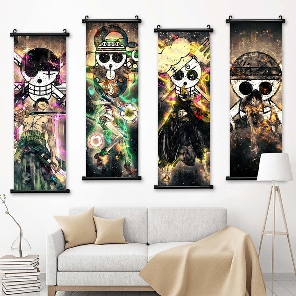 One Piece Wall Scroll - Etsy
