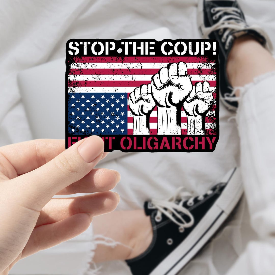Stop the Coup Bumper Sticker, Car Decal | Stop Musk Resistance Sticker ...