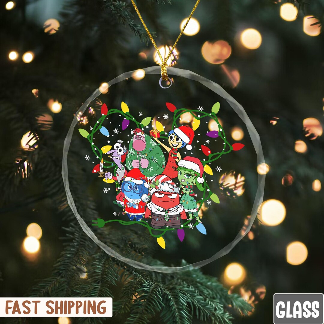 Merry Christmas Emotions Ornament, Holiday Feelings Glass Ornament ...