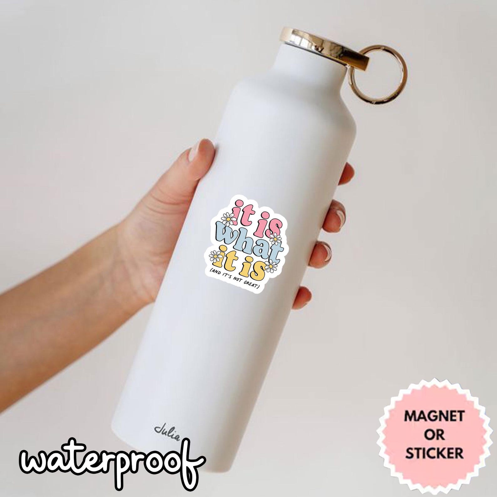 It is What It is and It's Not Great Sticker, Matte Mental Health ...