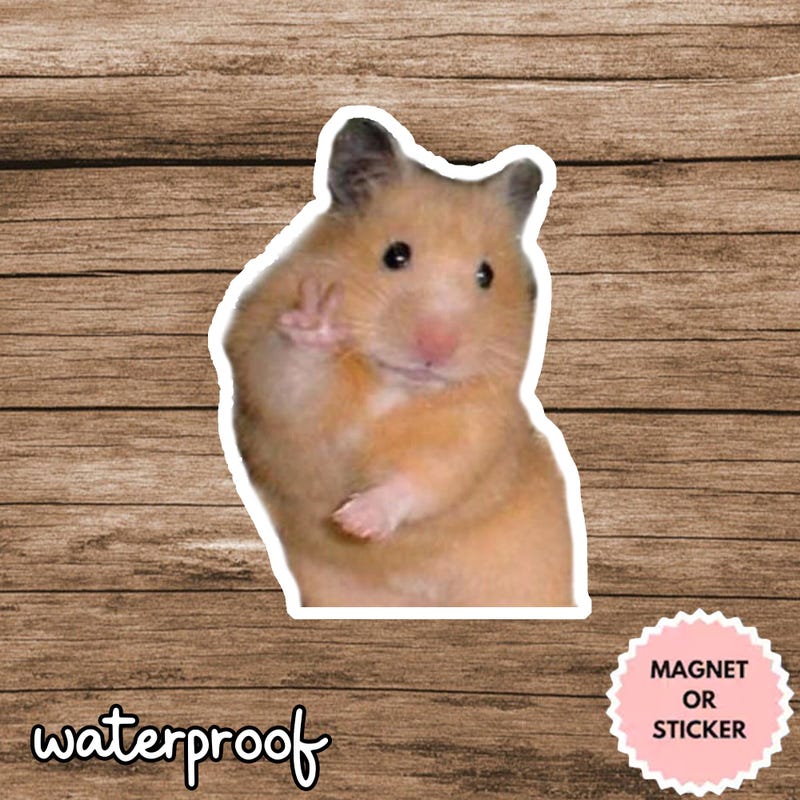 Hamster Peace Sign - Etsy