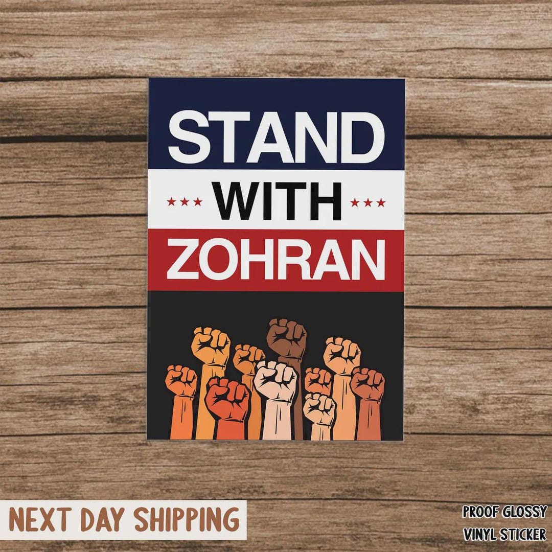 Zohran Mamdani NYC Mayor Sticker/car Magnet,2025 Campaign Decal ...
