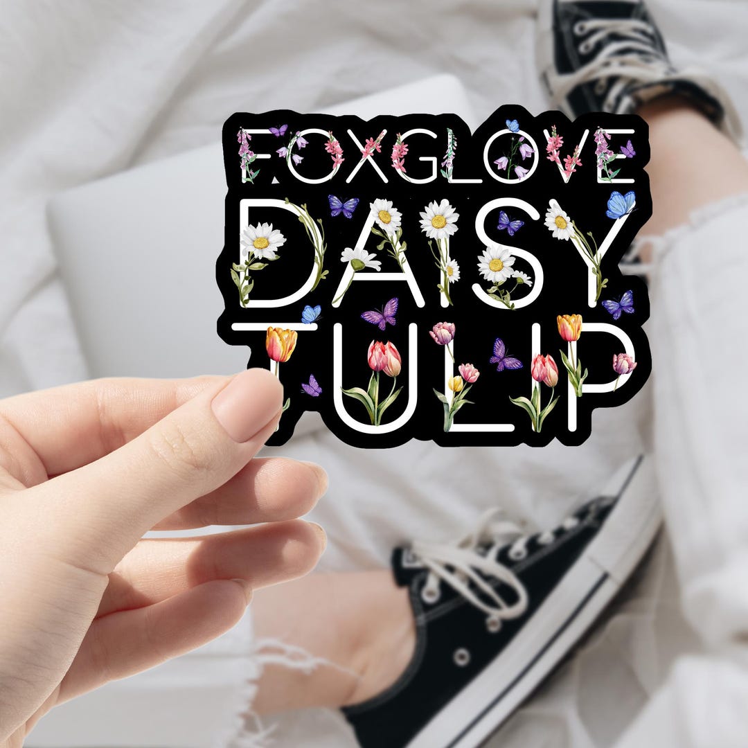 Foxglove Daisy Tulip Sticker, FDT Sticker, Anti Trump Sticker, Foxtrot ...
