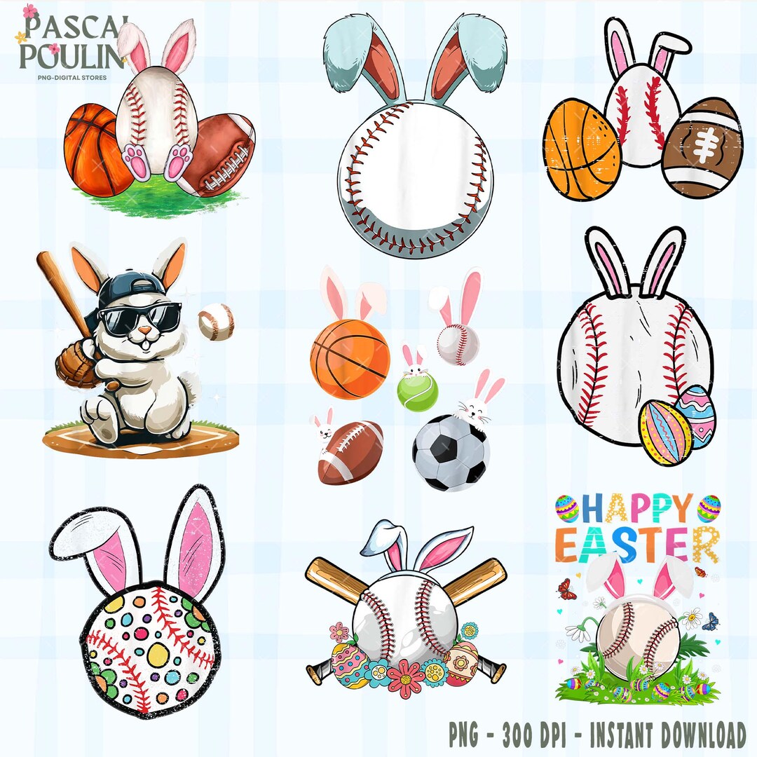 Baseball Easter PNG, Fun Baseball PNG, Baseball Png, Happy Easter Png ...