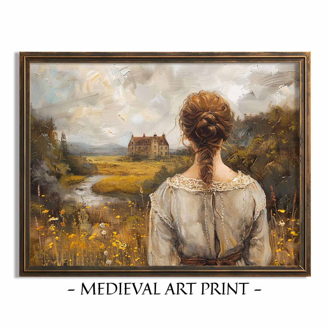 Outlander Print, Fall Scotland Landscape Painting, Printable Digital ...