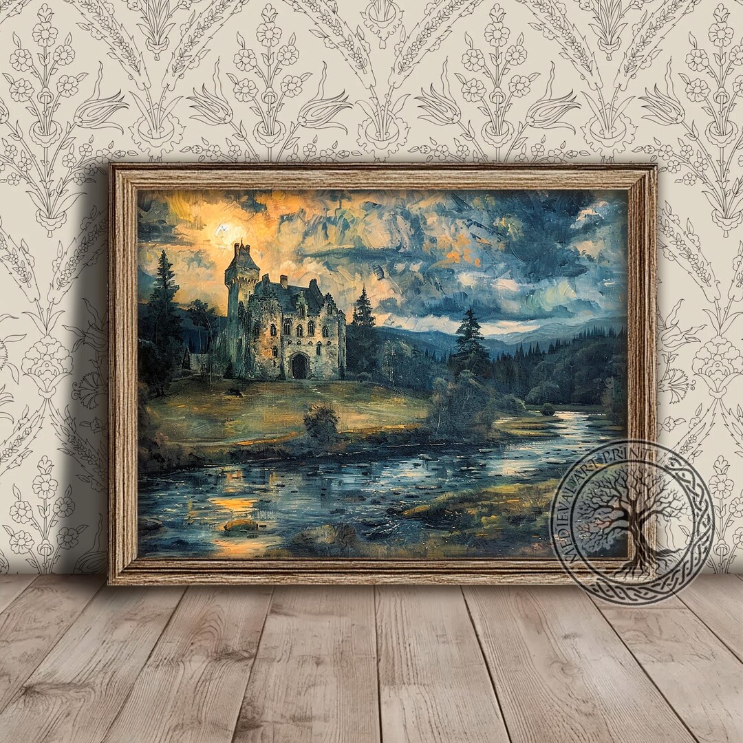 Lallybroch Print, Scotland Landscape Painting, Outlander Print ...