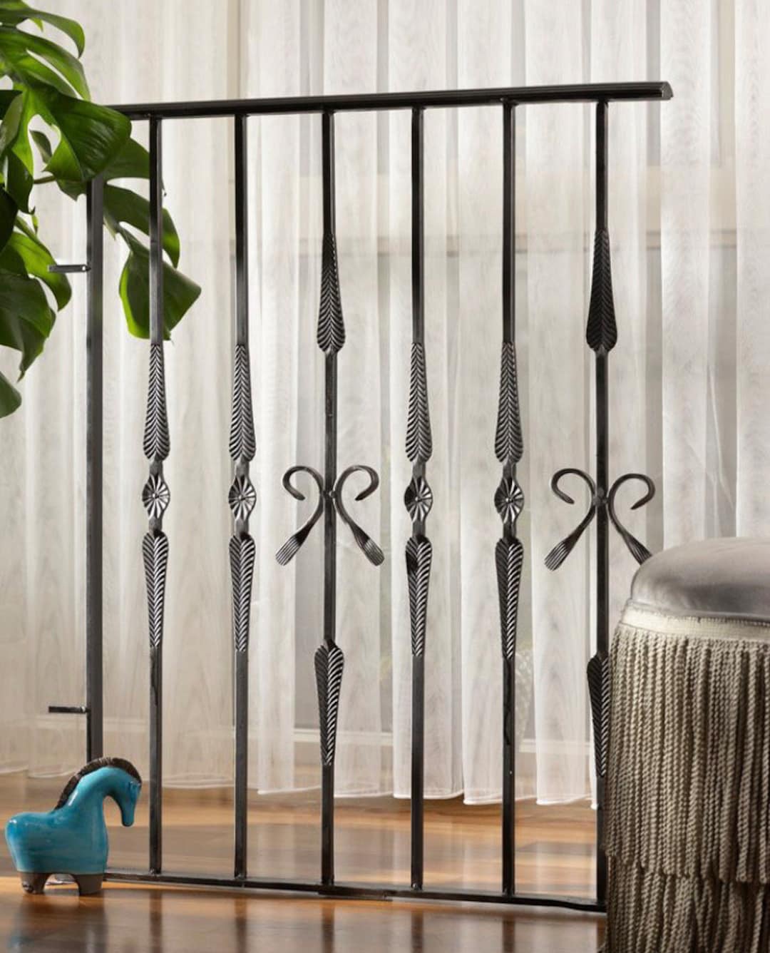 Wrought Iron Balcony Railings Forged Balcony Railings Garden - Etsy
