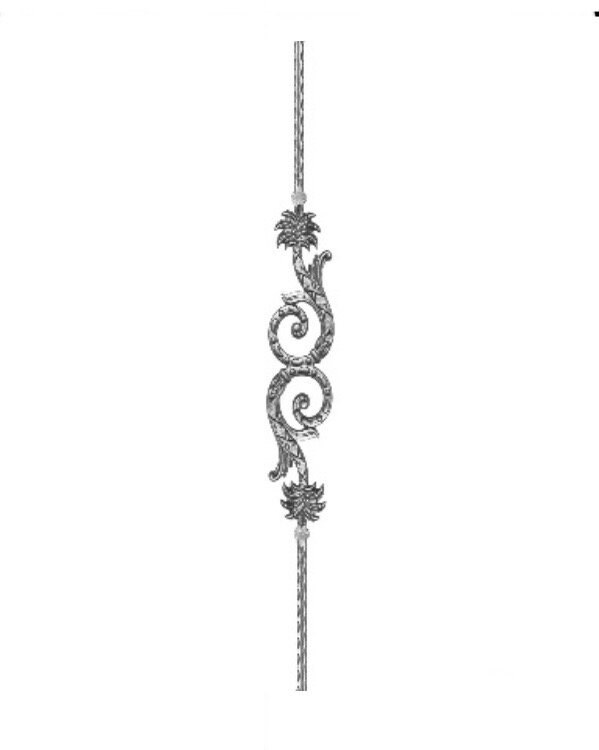 Wrought Iron Stair Spindle Railing Handrail Balusters Balcony Metal ...