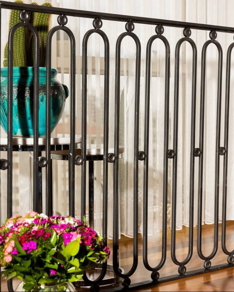 Custom Wrought Iron Balcony Railings Forged Balcony Railings - Etsy