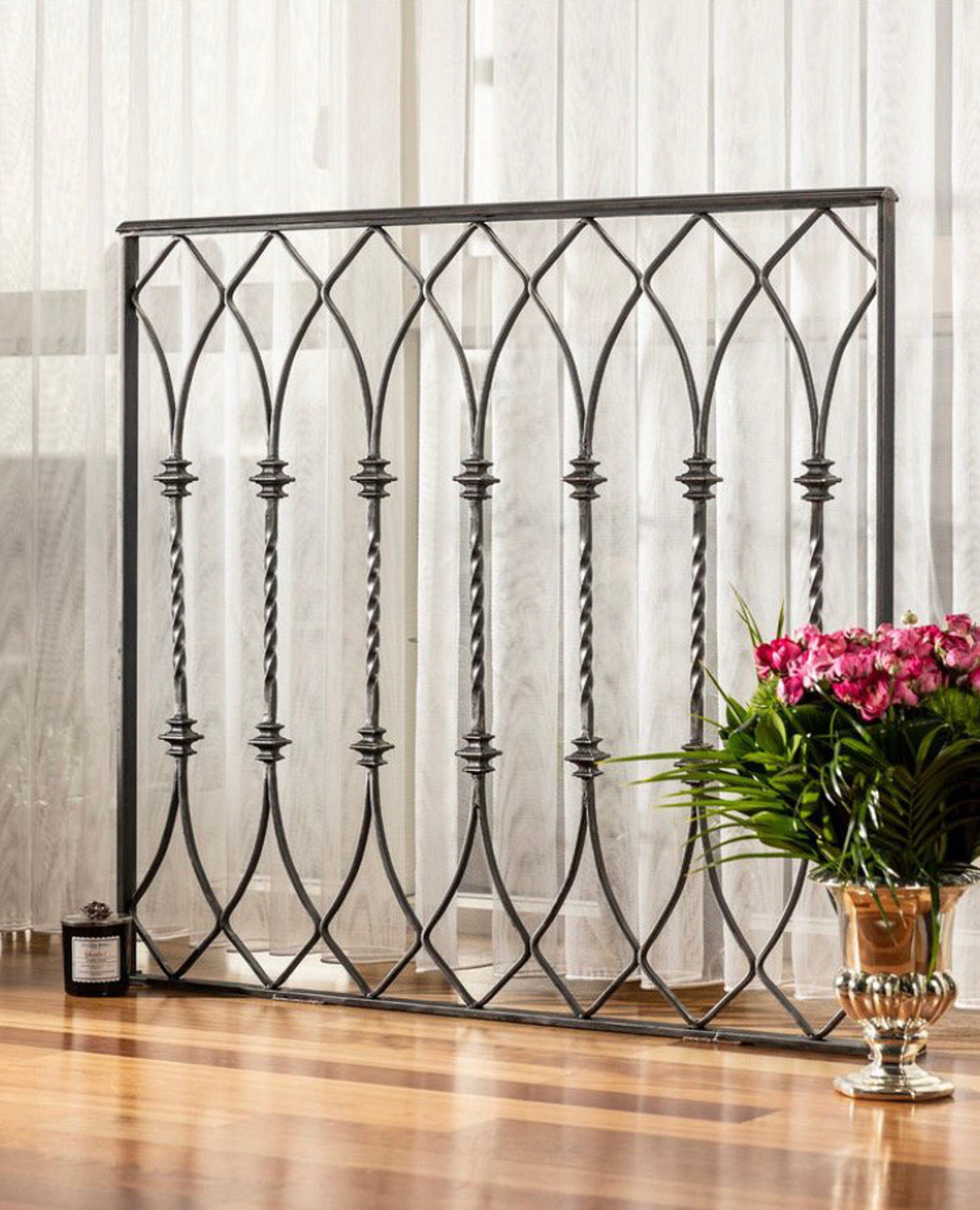 Wrought Iron Balcony Railings Forged Balcony Railings Garden - Etsy
